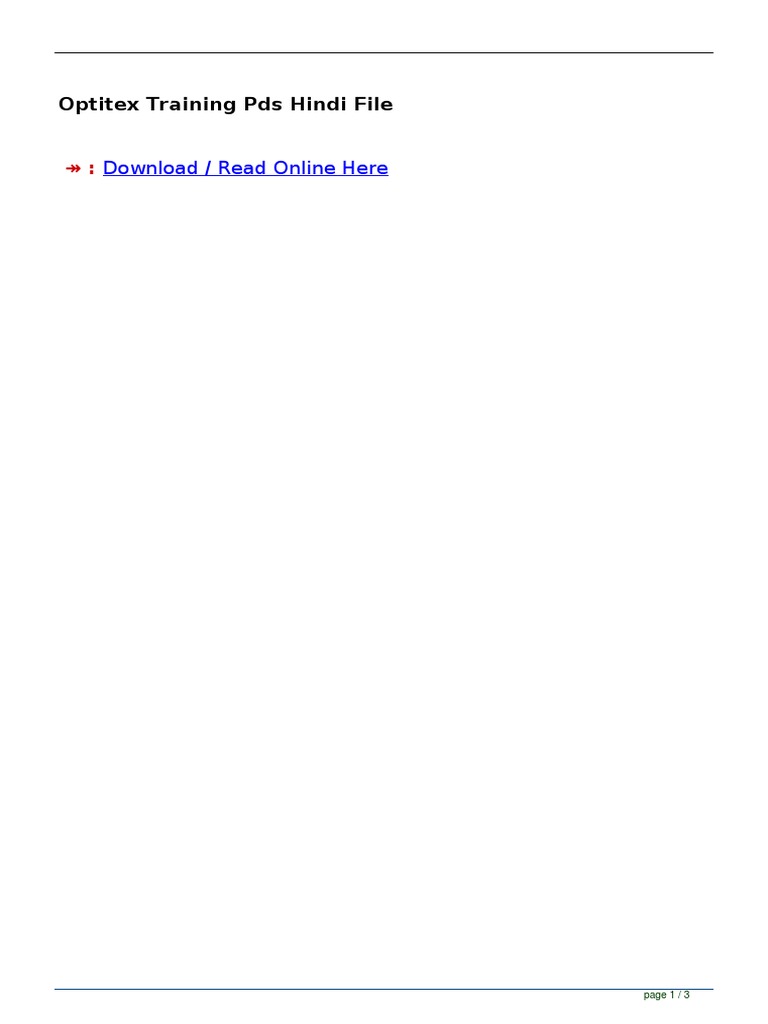 Optitex Training Pds Hindi File PDF | PDF | Orthopedic Surgery