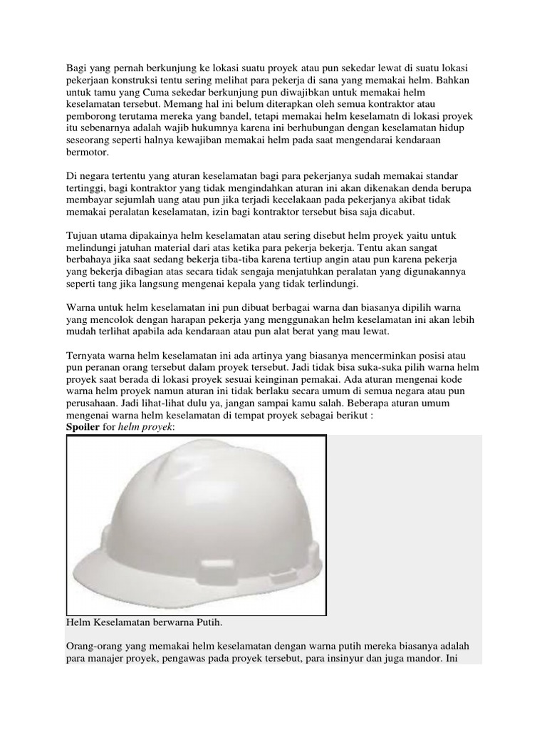 Helm Proyek | PDF