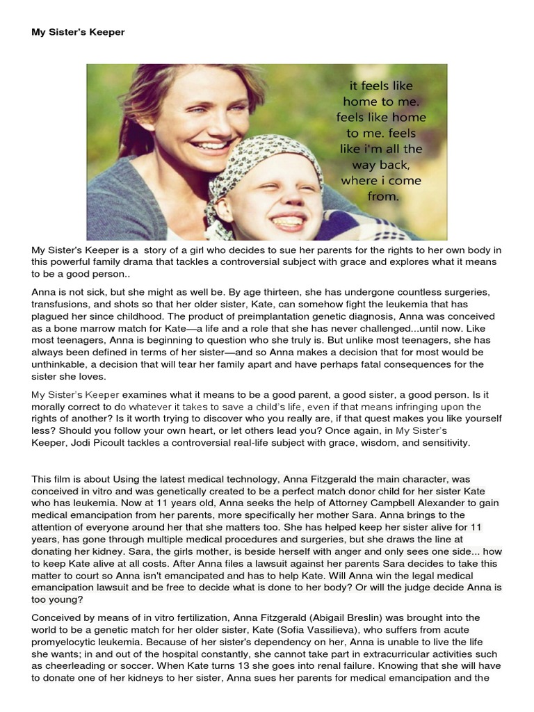 My Sister's Keeper | PDF