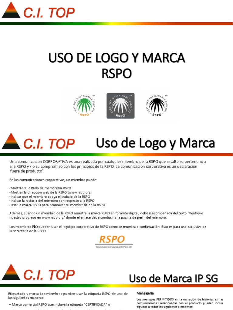 Uso De Logo Y Marca Rspo | Marca | Marca comercial