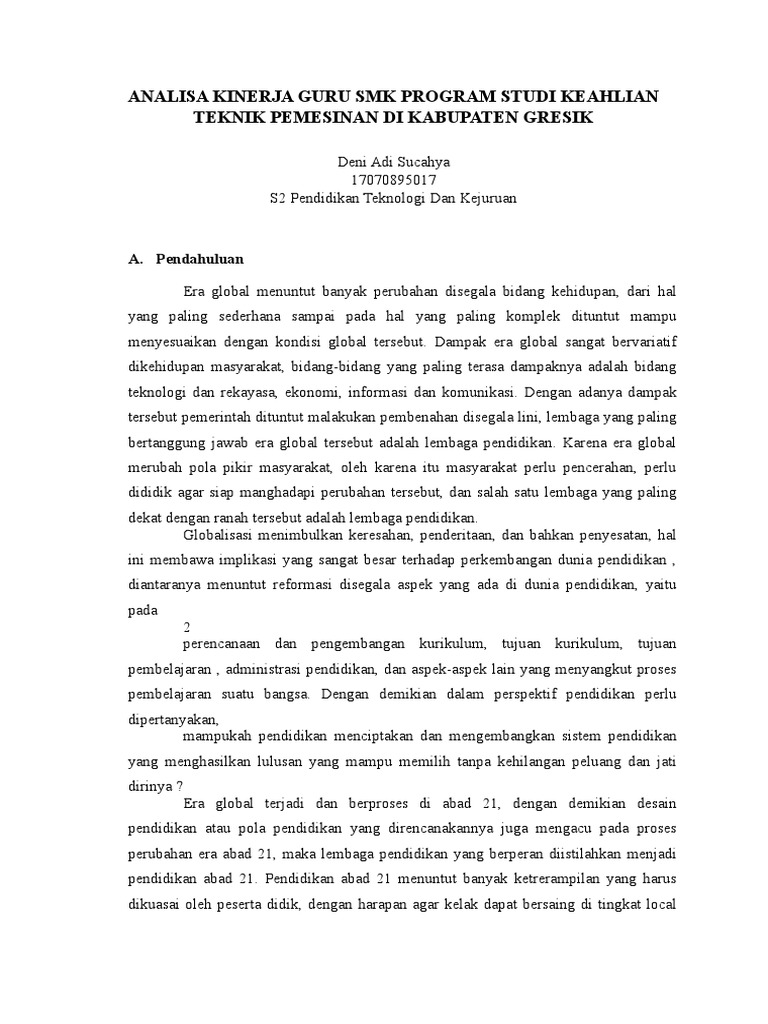 Contoh Tor Tesis | PDF