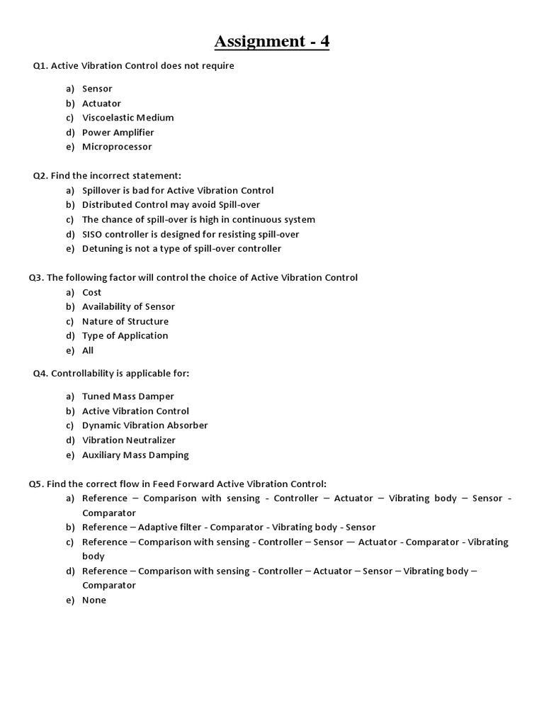 Assignment - 4 | PDF | Control Theory | Feedback