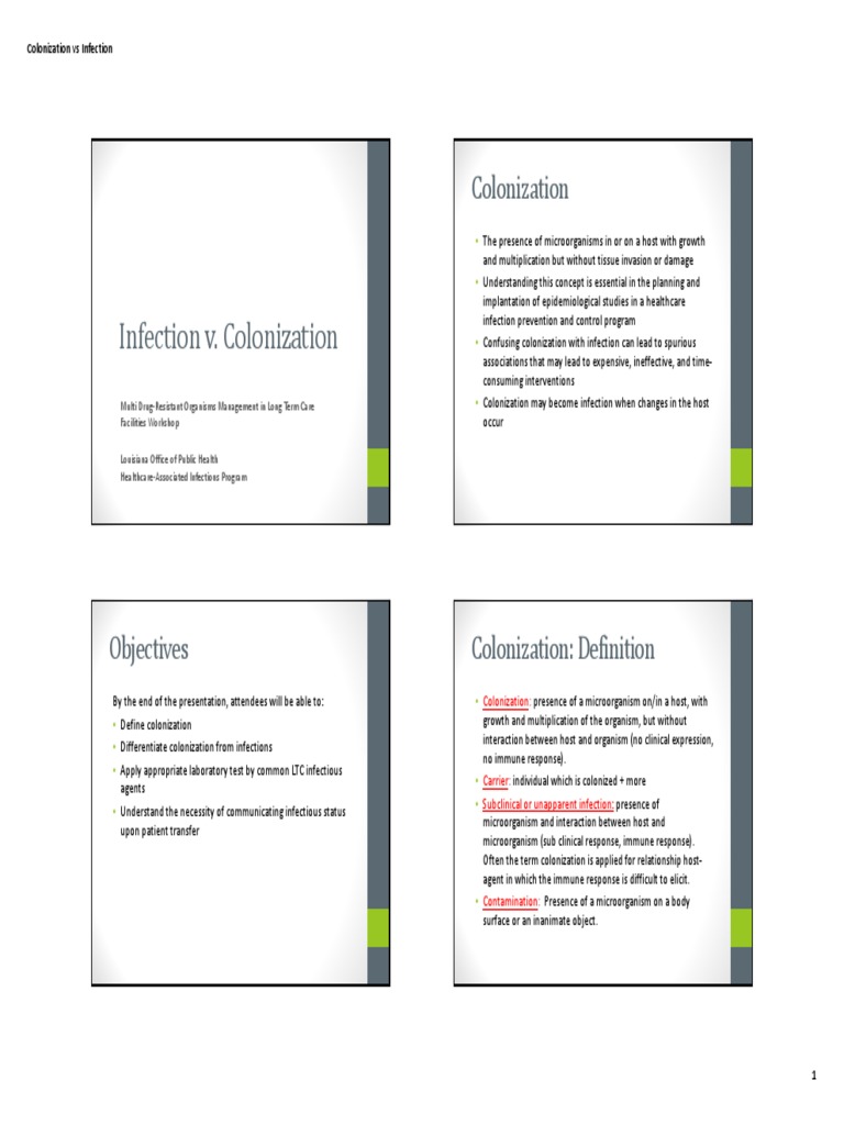 Colonization V Infection | PDF | Urinary Tract Infection | Infection