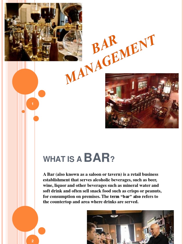 Bar Management | PDF | Bar | Drink