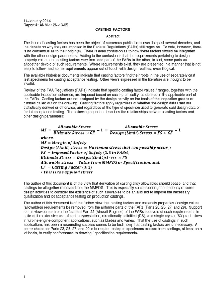 Casting Factors | Download Free PDF | Strength Of Materials ...