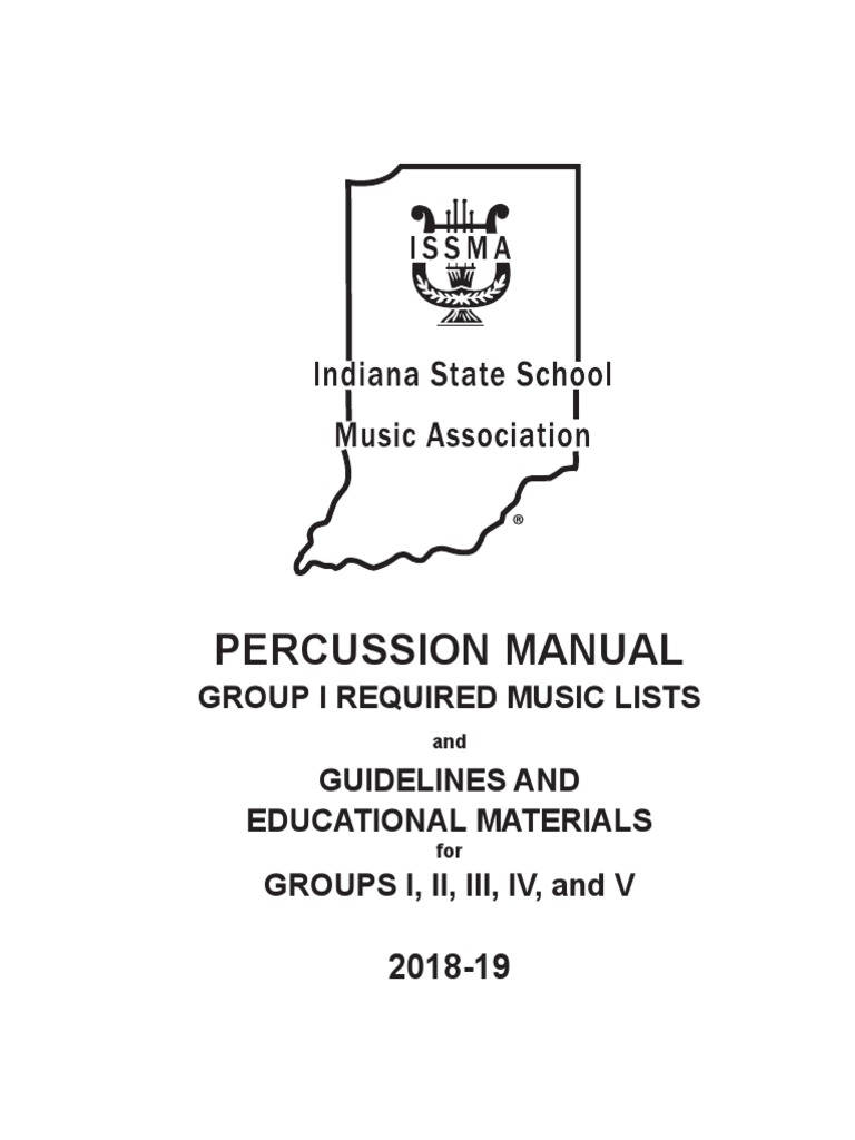 Percussion Manual: Group I Required Music Lists Guidelines and ...