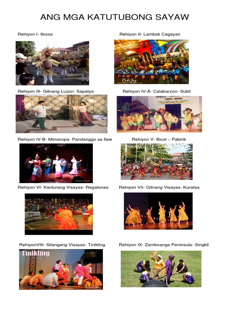 Ang Mga Katutubong Sayaw | PDF