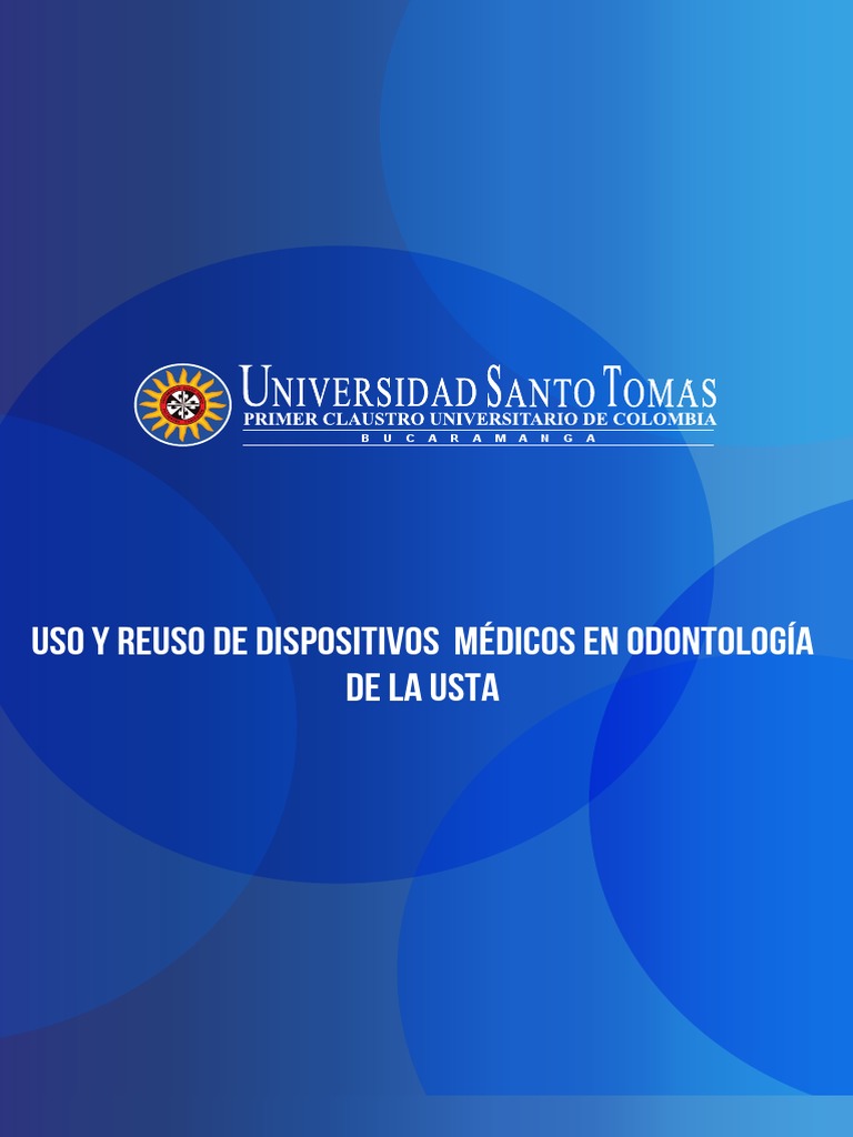 Manual Uso y Reuso de Dispositivos Medicos en Odontologia de La USTA | PDF | Esterilización ...