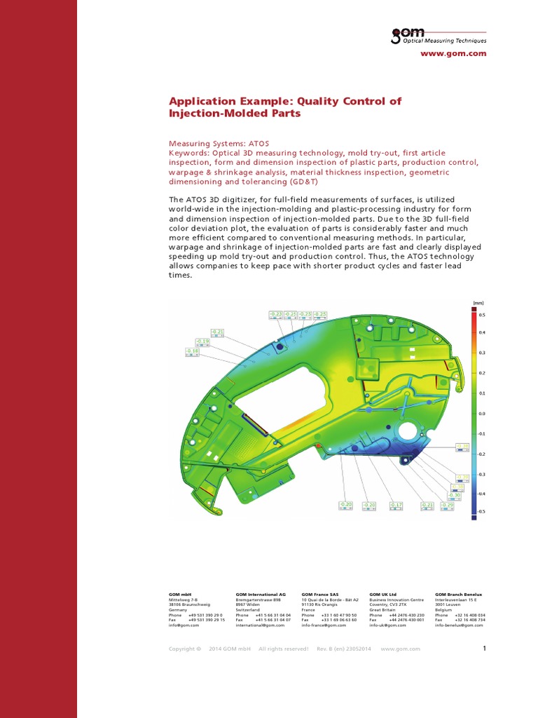 Application Example: Quality Control of Injection-Molded Parts | PDF ...