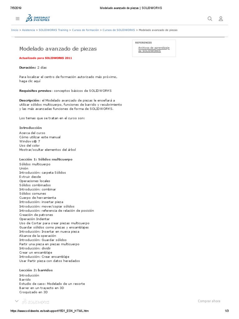 Modelado Avanzado de Piezas - SOLIDWORKS | PDF | Curva | Spline ... Modelado Avanzado de Piezas - SOLIDWORKS | PDF | Curva | Spline ...