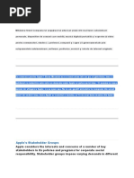Apple Stakeholder Engagement Overview | PDF | Corporate Social ...