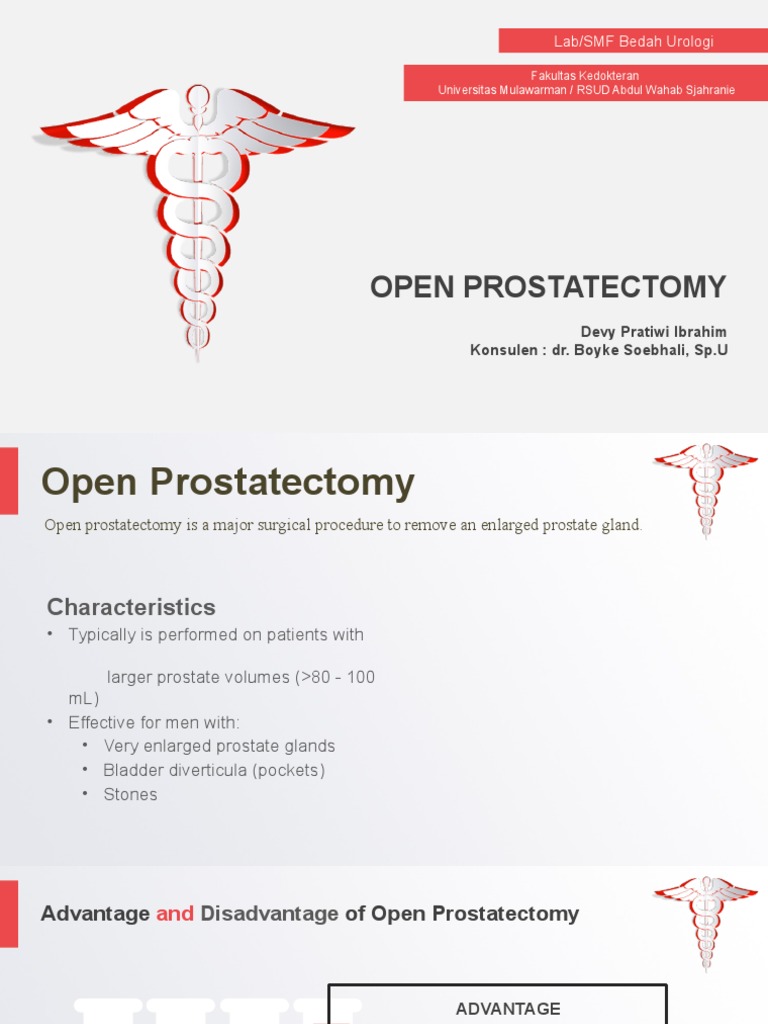 Open Prostatectomy: Lab/SMF Bedah Urologi | PDF | Urology | Clinical ...