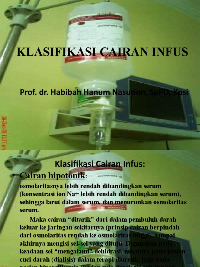 CAIRAN INFUS Prof Habibah | PDF | Kesehatan Holistik