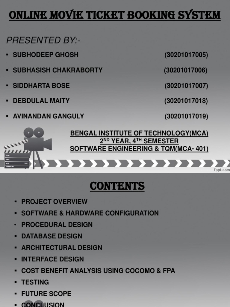 Presentation On Online Movie Ticket Booking System | PDF | Databases ...