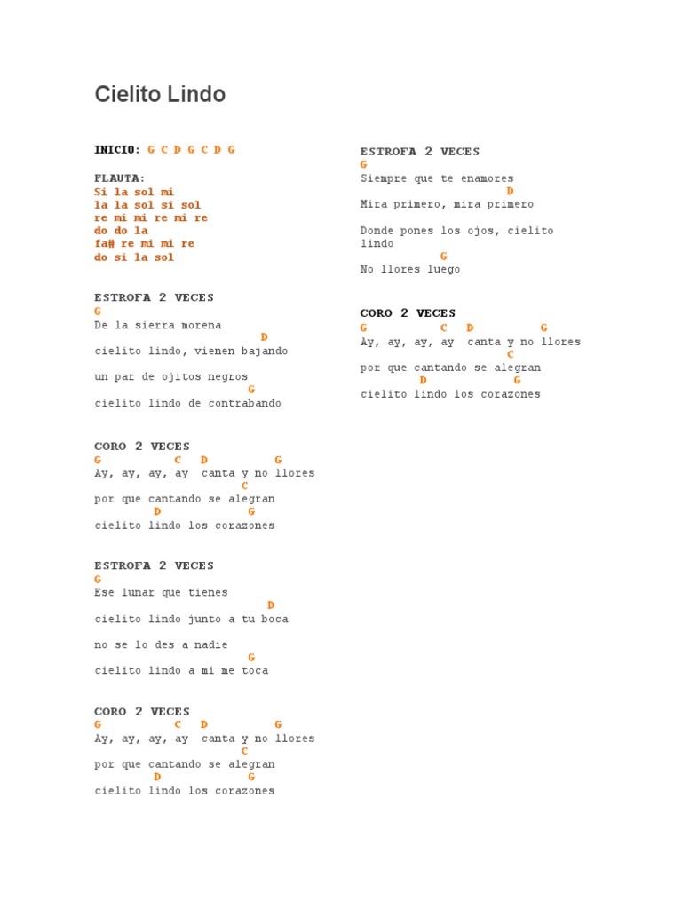 Cielito Lindo | PDF