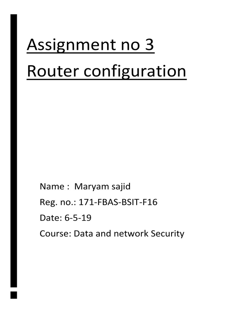 Network Security Assignment | PDF