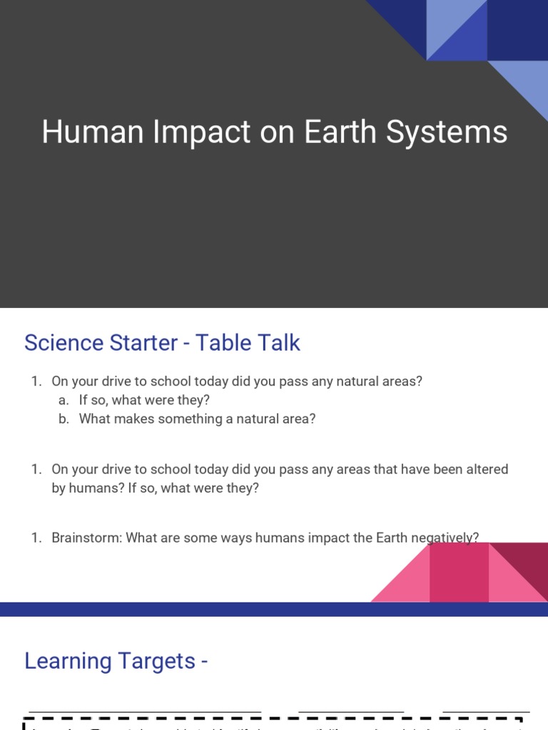 Humans Impact On Earth Systems 2019 | Download Free PDF | Air Pollution ...
