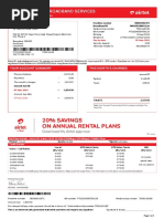 Airtel Broadband Bill | Invoice | Cheque