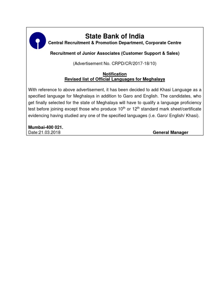 Revised List of Languages PDF | PDF