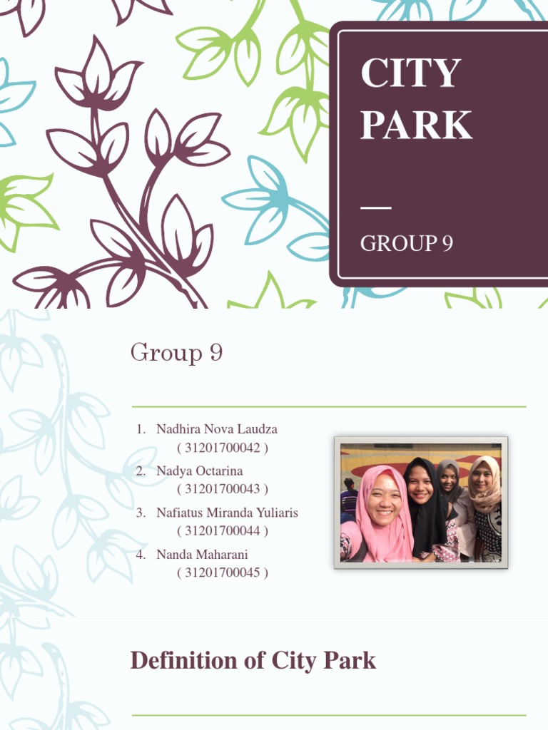 City Park | PDF | Parks | Nature