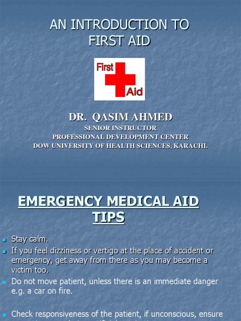 FIRST AID by Dr. Qasim Ahmed | PDF | Hyperthermia | First Aid