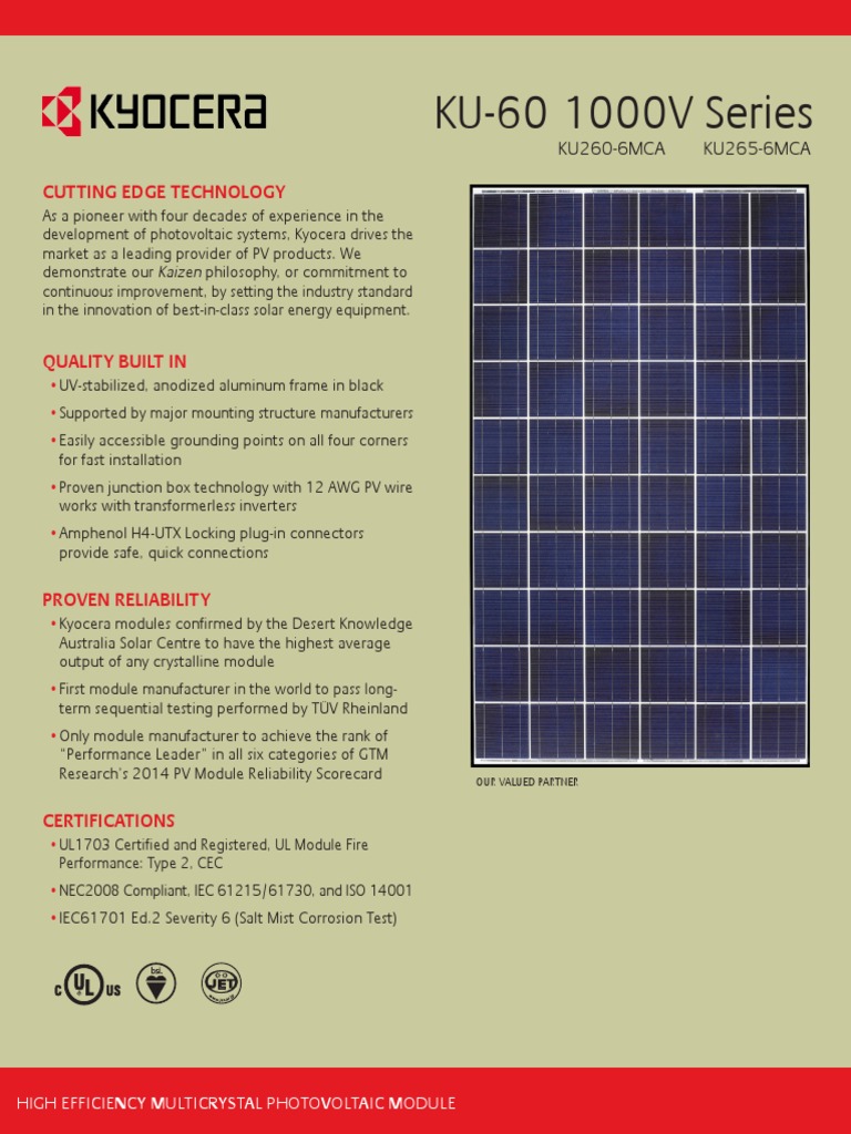 KD 200-60 F Series KU-60 1000V Series: Cutting Edge Technology | PDF ...