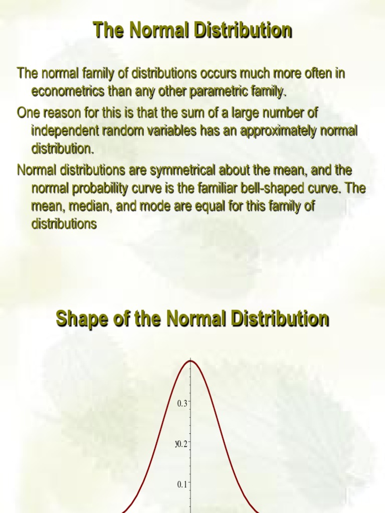 Normal Function Slides | PDF | Normal Distribution | Mean
