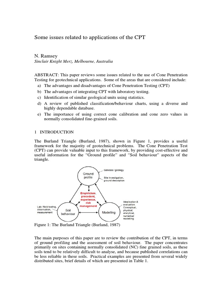 Soil Classification Using CPT | PDF | Soil Mechanics | Soil