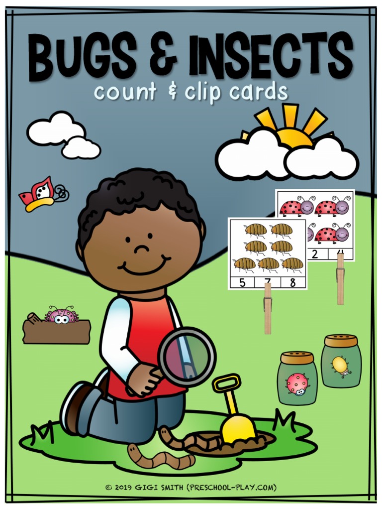 Bugs & Insects Count & Clip Cards | PDF | World Wide Web | Internet & Web