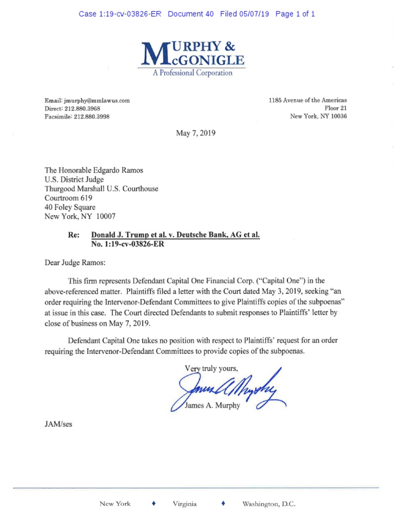 Capital One Letter | PDF