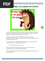 El Erizo y El Globo - Cuento | PDF
