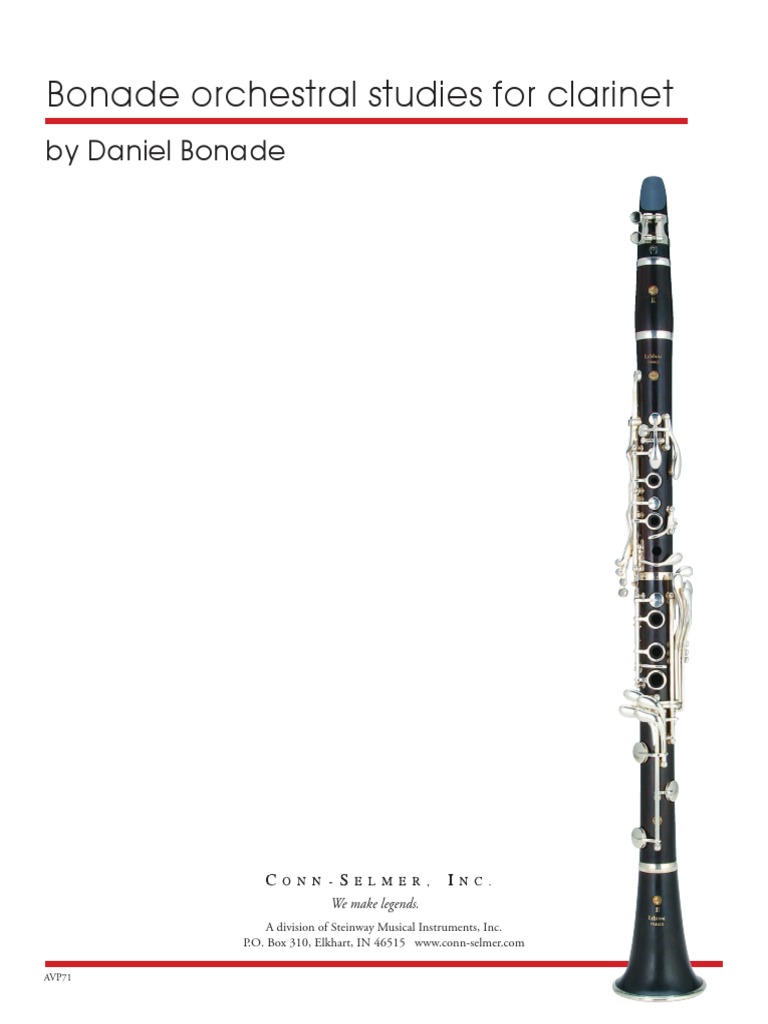 Bonade, Daniel - Orchestral Studies For Clarinet PDF | PDF