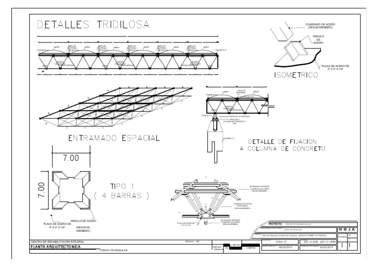 Estructura de Techo Detalles Constructivos | PDF | Naturaleza