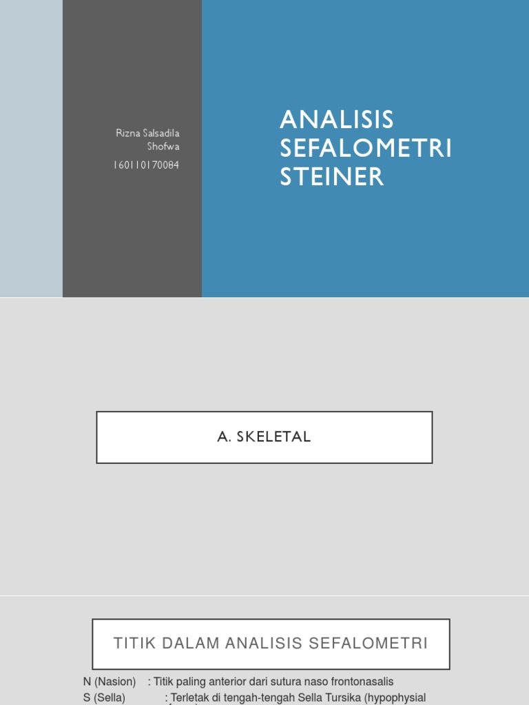 Sefalometri Steiner | PDF