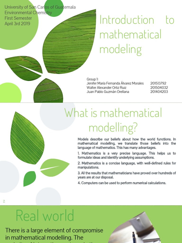 Introduction To Mathematical Modeling | PDF | Mathematical Model | Determinism