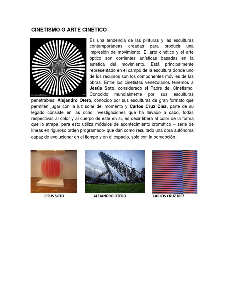 Cinetismo o Arte Cinético | PDF