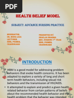 Health Belief Model | PDF | Health Sciences | Behavioural Sciences