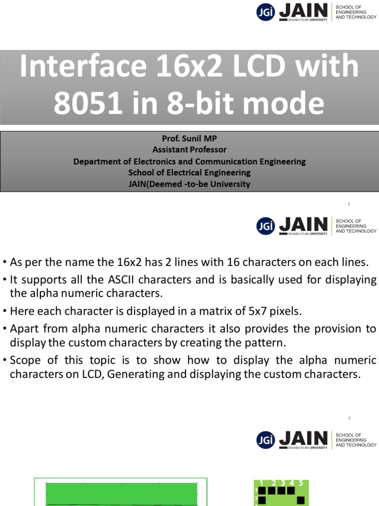 Interface A 2x16 LCD With 8051 in 8-BitSMP | PDF | Liquid Crystal ...