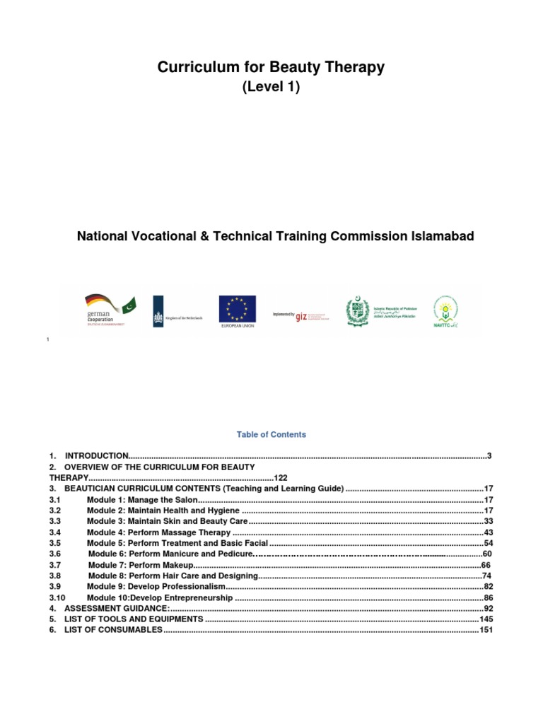 Beauty Therapy-L1 (Cur) PDF | PDF | Cosmetics | Massage