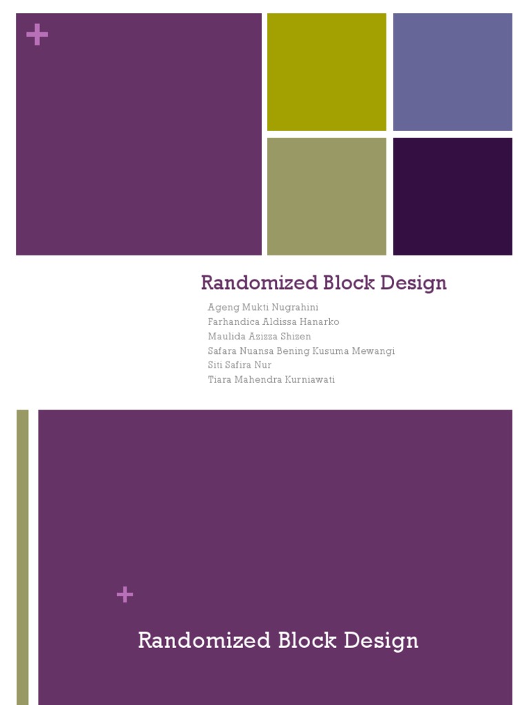 Randomized Block Design | PDF
