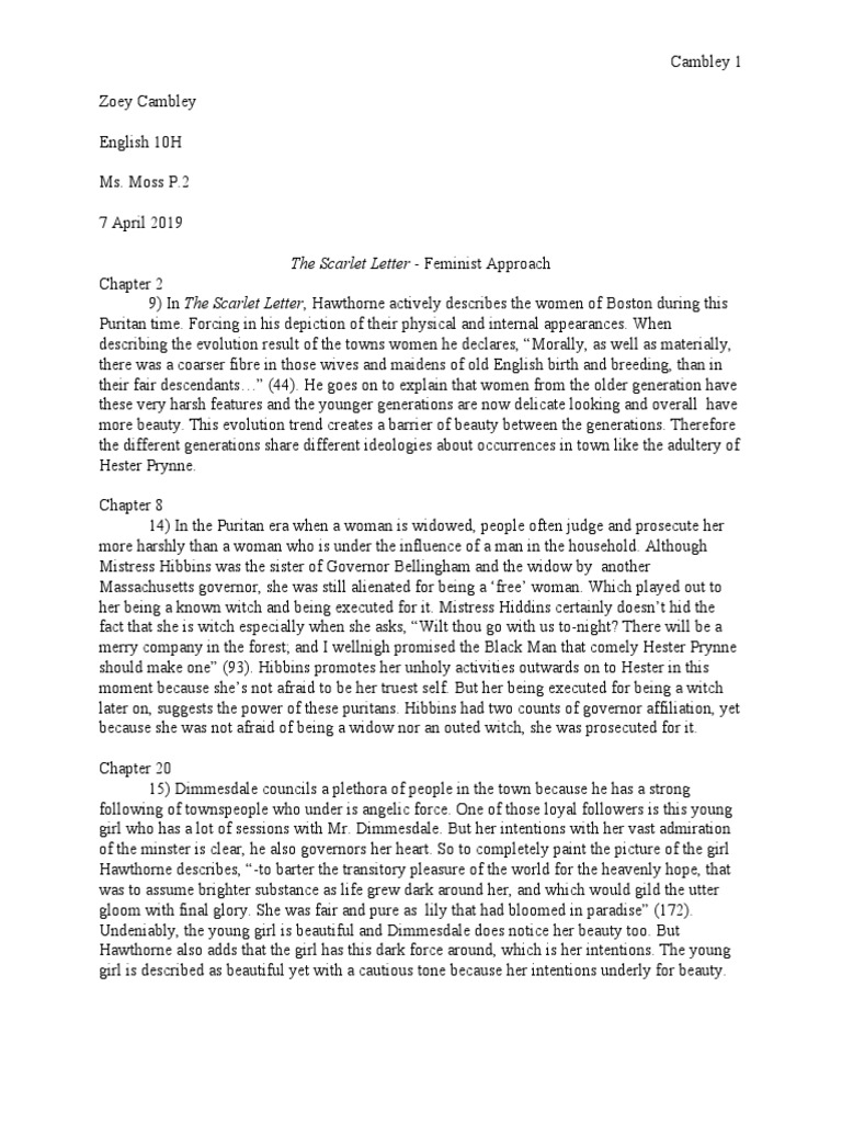 Socratic Seminar | PDF | The Scarlet Letter
