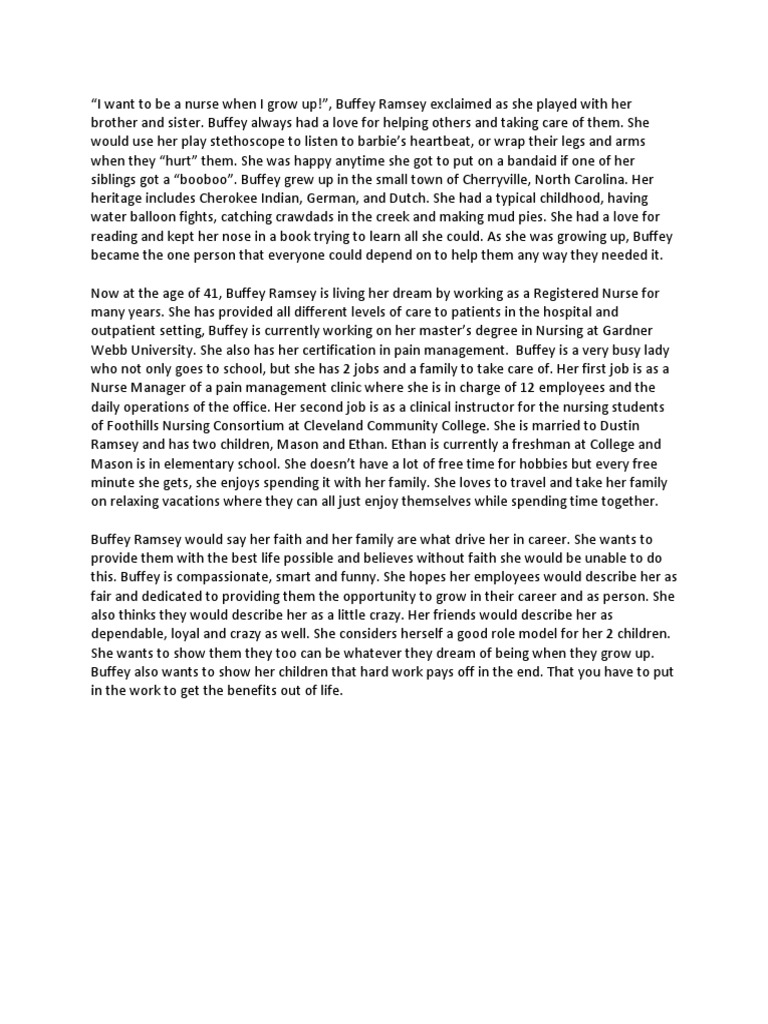 I Want To Be A Nurse When I Grow Up | PDF | Nursing | Patient