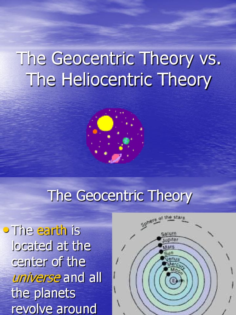 Geo Theoryvs Helio Theory | PDF | Heliocentrism | Galileo Galilei