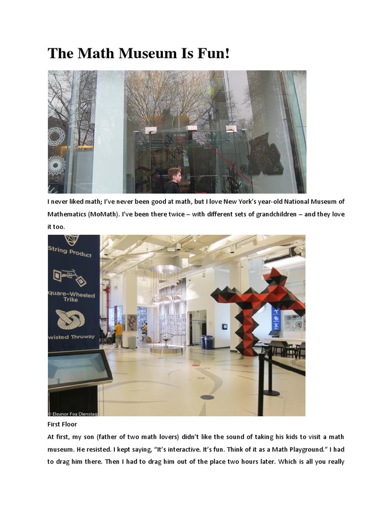 Discover Fun at New York's MoMath | PDF | Young Adult