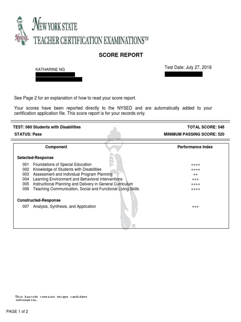SWD Word0 | PDF | Special Education | Test (Assessment)