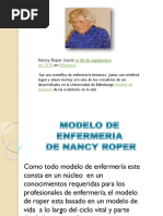 Modelo Teórico de Enfermería de Nancy Roper | PDF | Enfermería ...