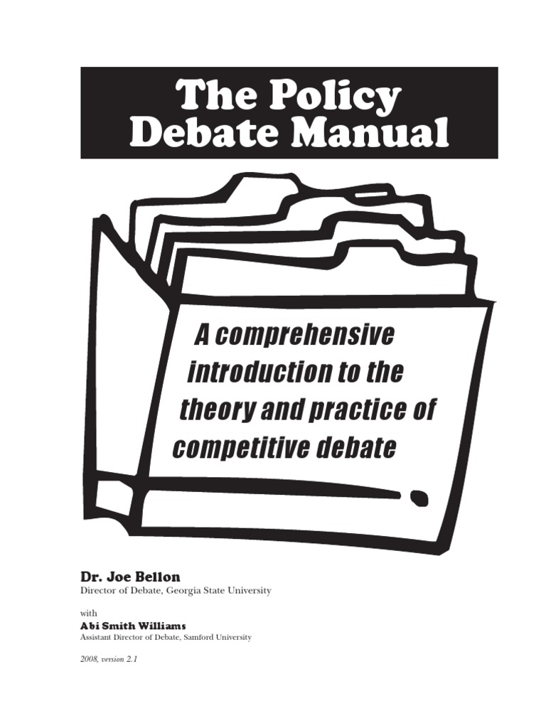 Debate Manual PDF | PDF | Public Sphere