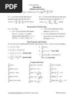 Calculus Cheat Sheet Derivatives - Pauls Online Math Notes | PDF ...