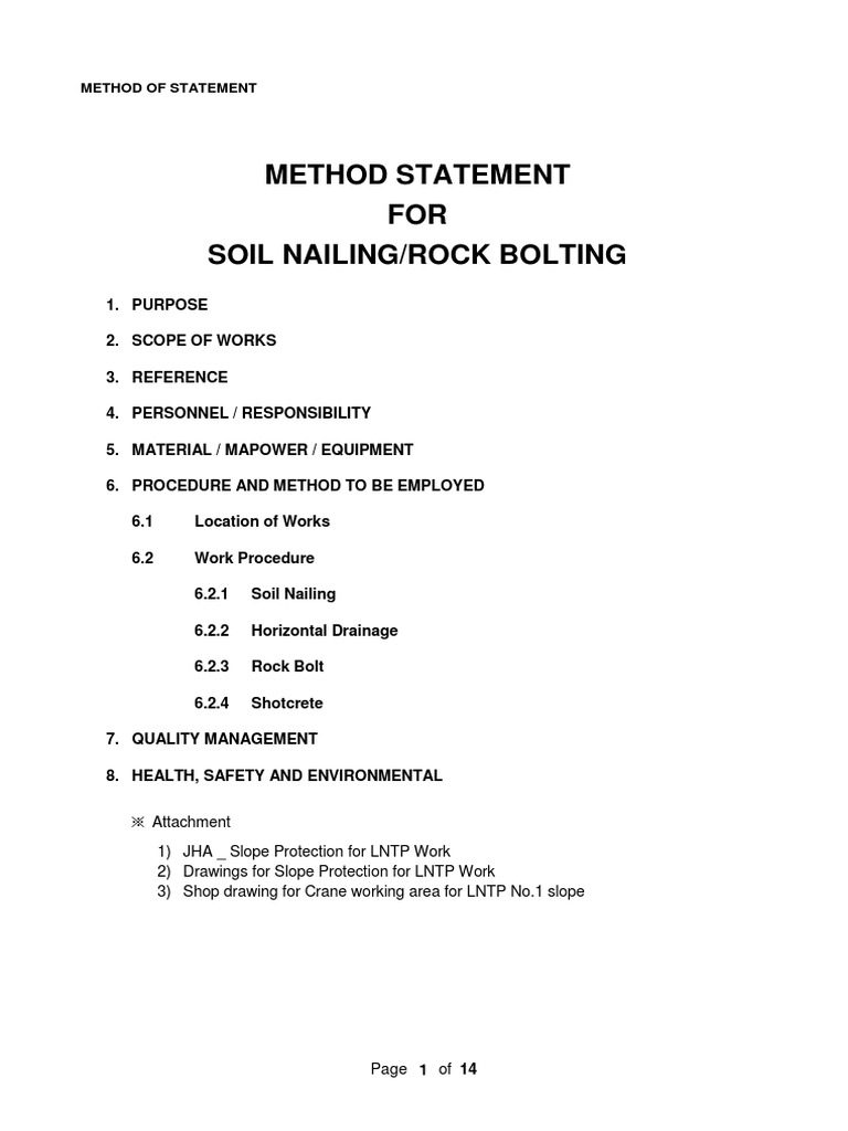 (MS) Slope Protection For Slope | PDF | Concrete | Engineering