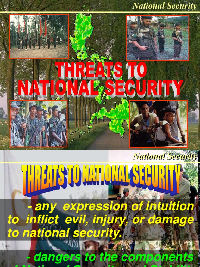 Threats To National Security | PDF | Philippines | Government